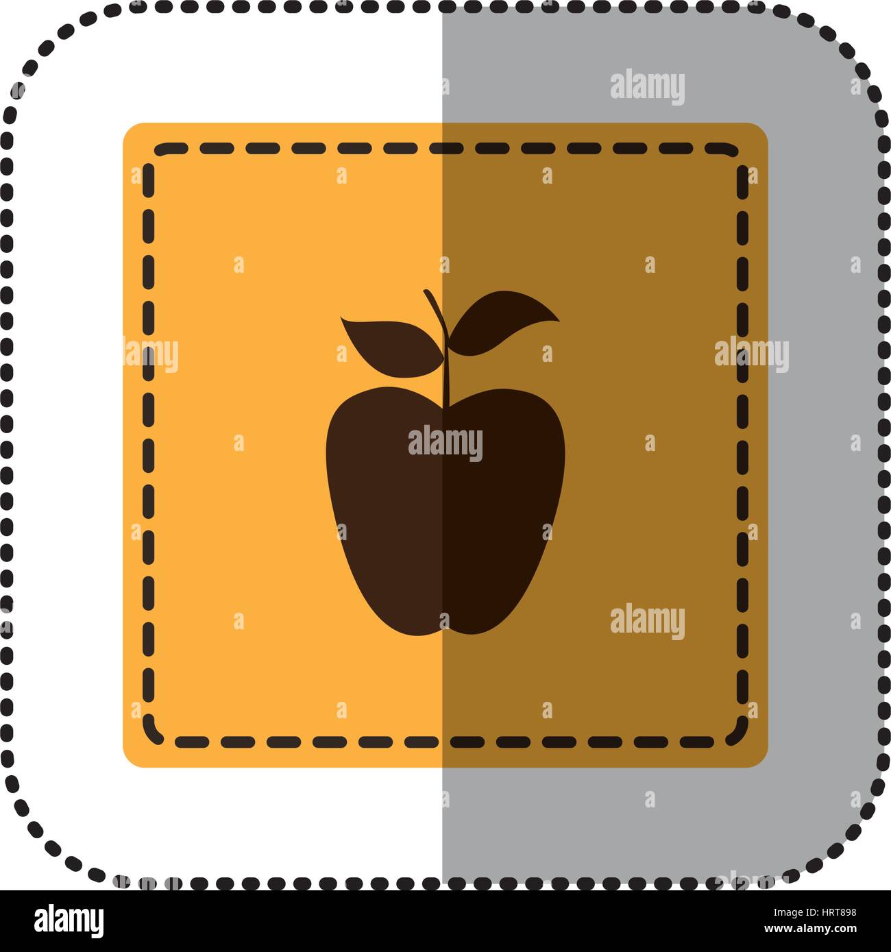 Abstract apple emblem image Stock Vector Images - Alamy