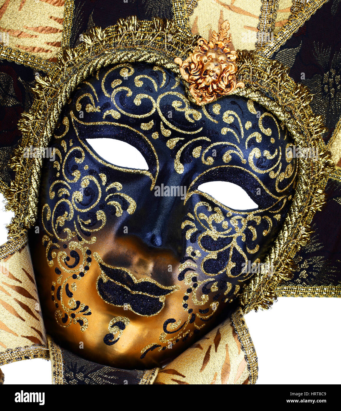 Venice mask on a pure white background Stock Photo - Alamy