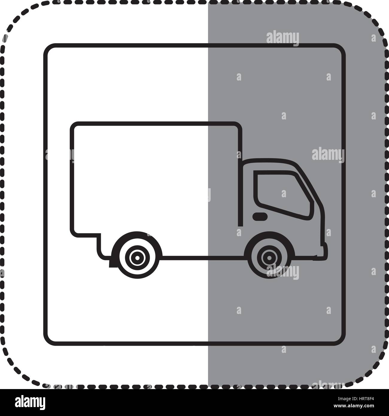 figure emblem delivery car icon Stock Vector Image & Art - Alamy