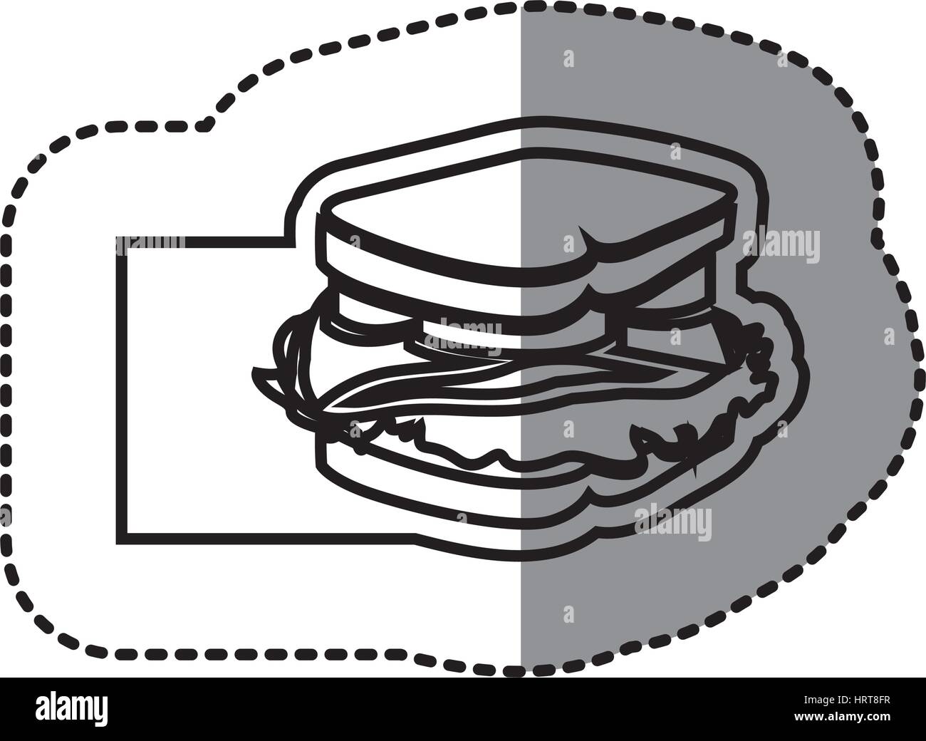figure emblem sandwich icon Stock Vector Image & Art - Alamy