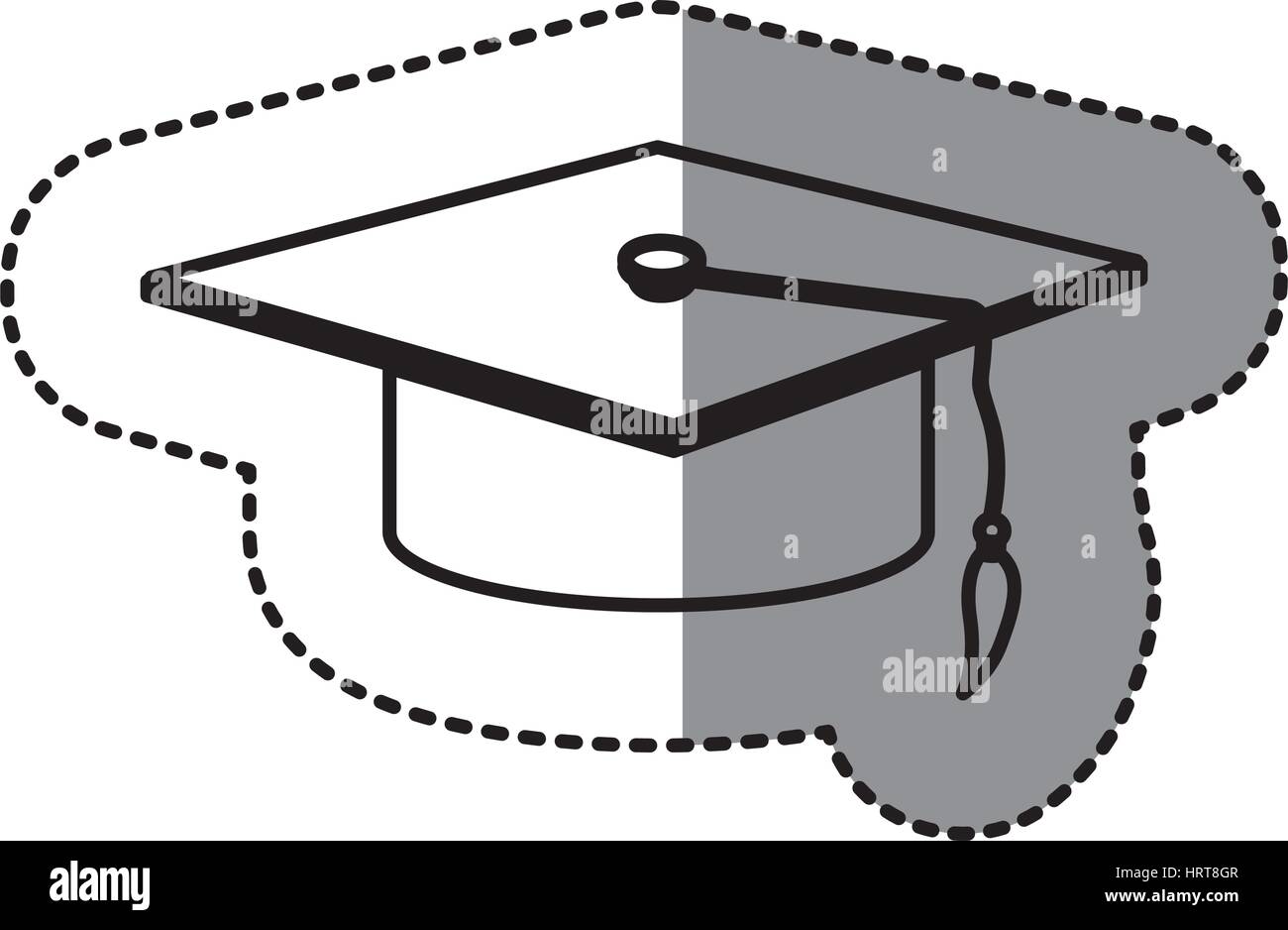 figure emblem graduation hat icon Stock Vector Image & Art - Alamy