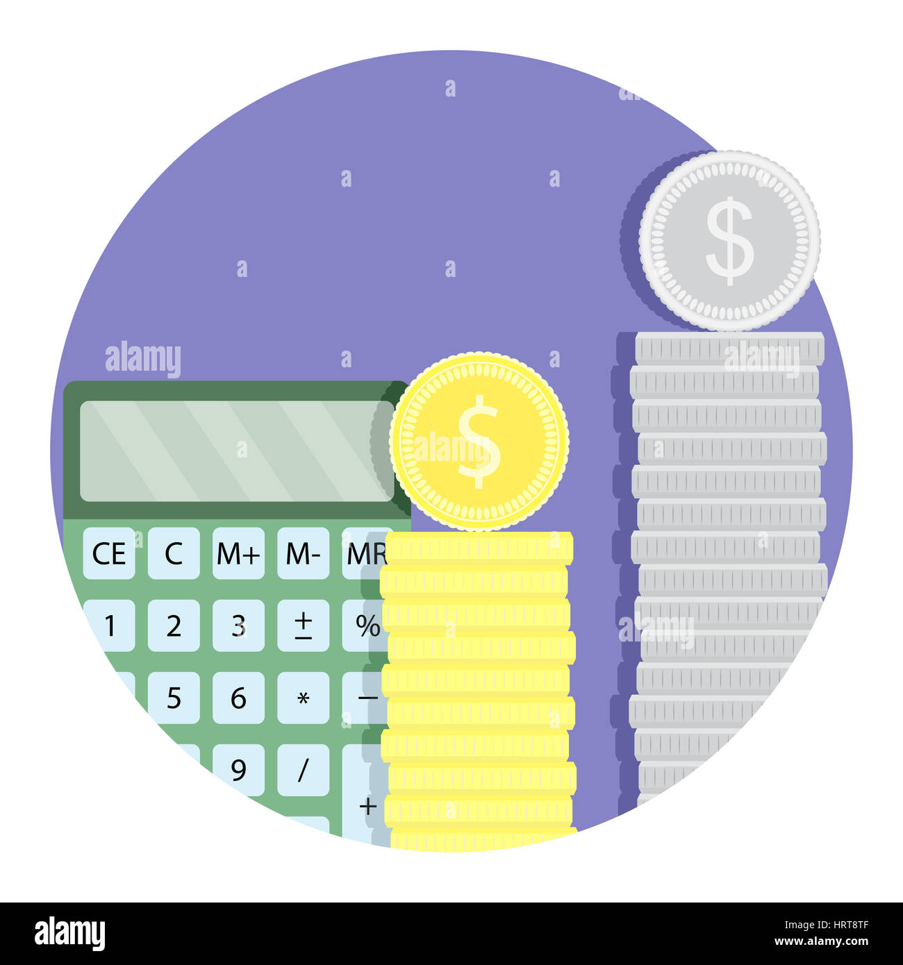 Budget calculator hand Cut Out Stock Images & Pictures - Alamy