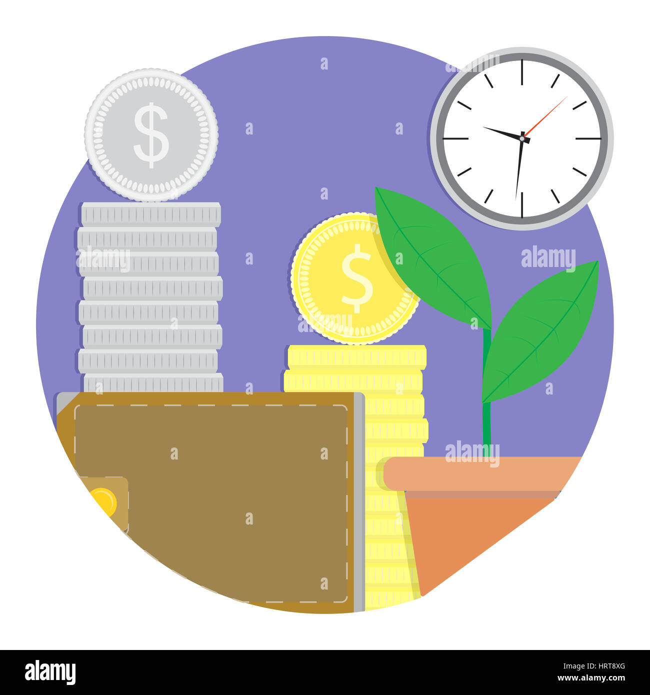 Financial growth and development vector icon. Web app icon fund and ...