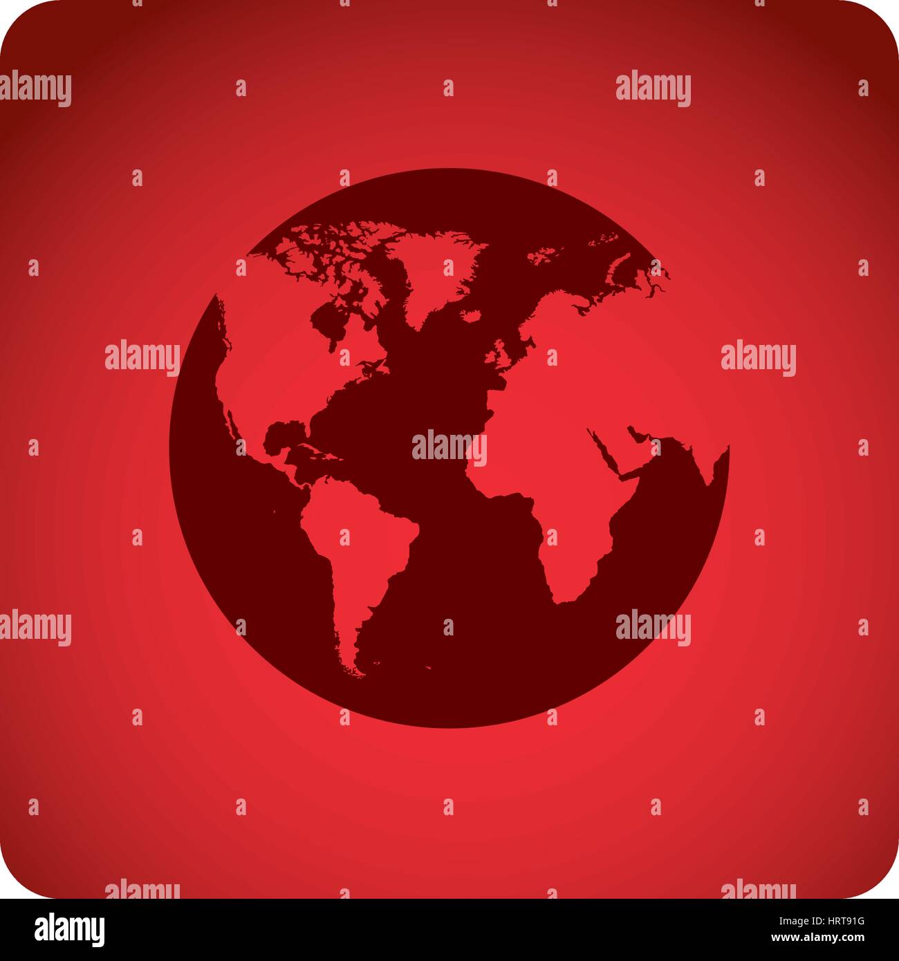 red emblem earth planet icon Stock Vector Image & Art - Alamy