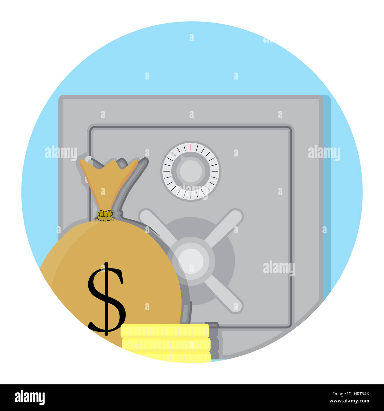 Deposit box storage. Finance container for treasure, steel safe with ...