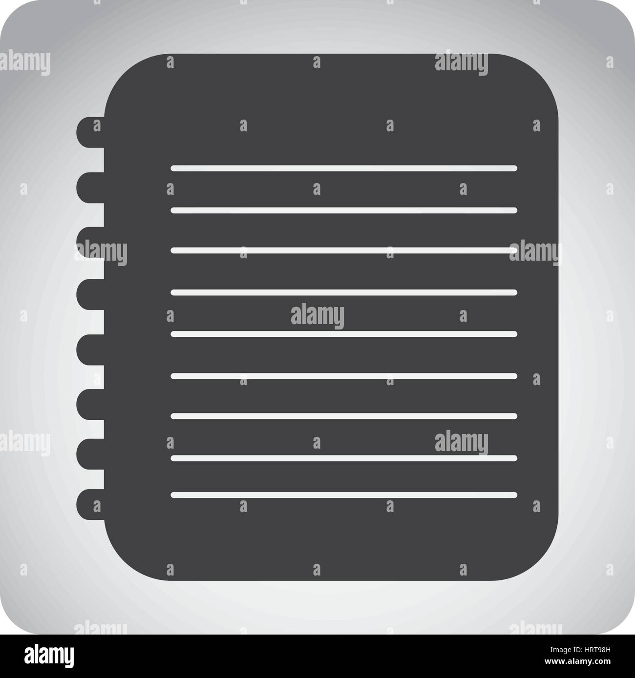 gray emblem notebook paper icon Stock Vector Image & Art - Alamy