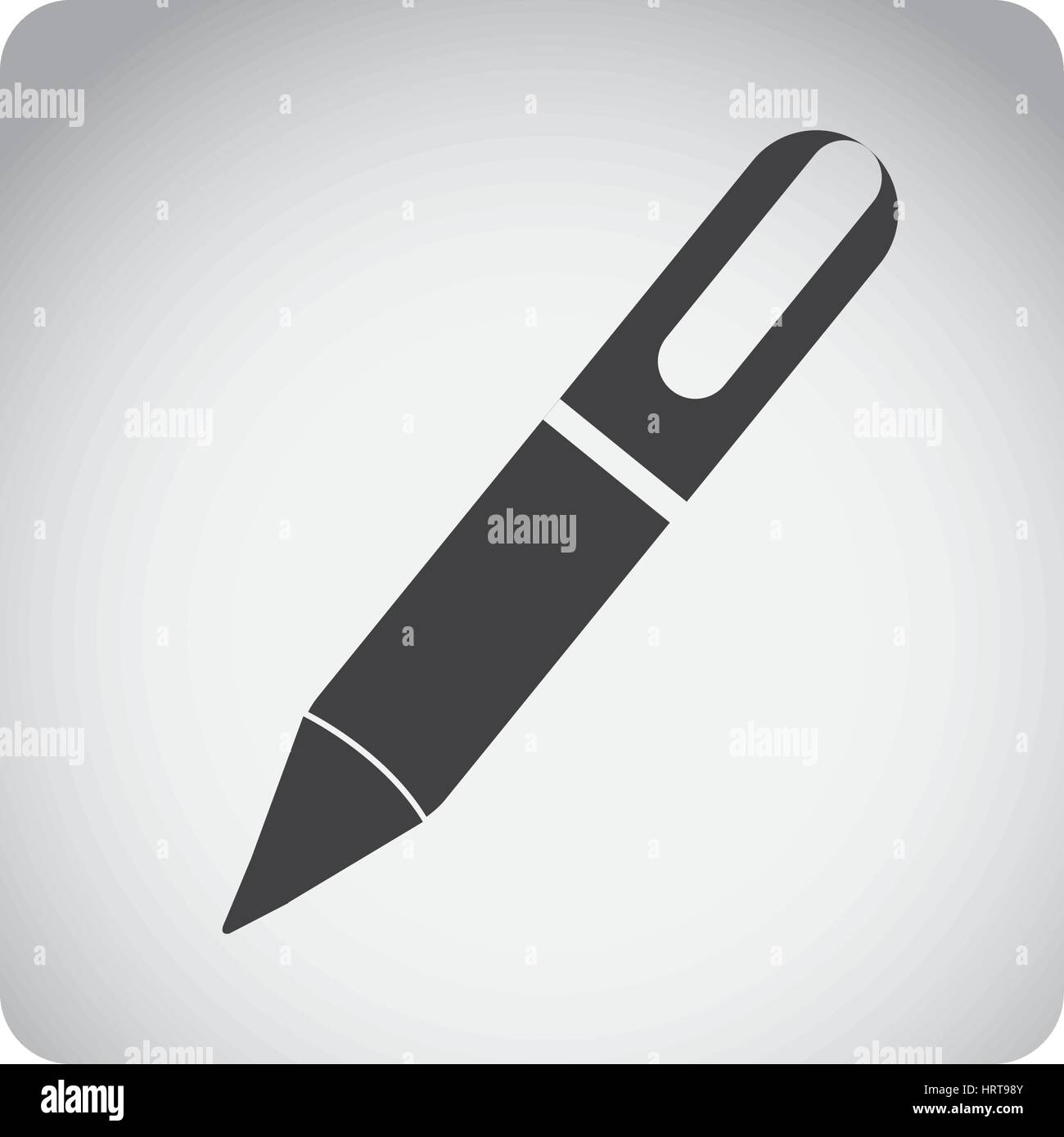 gray emblem ballpoint icon Stock Vector Image & Art - Alamy