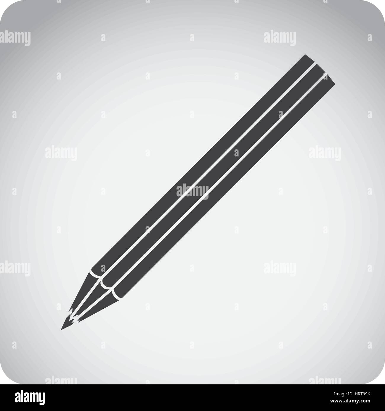 gray emblem pencil icon Stock Vector Image & Art - Alamy
