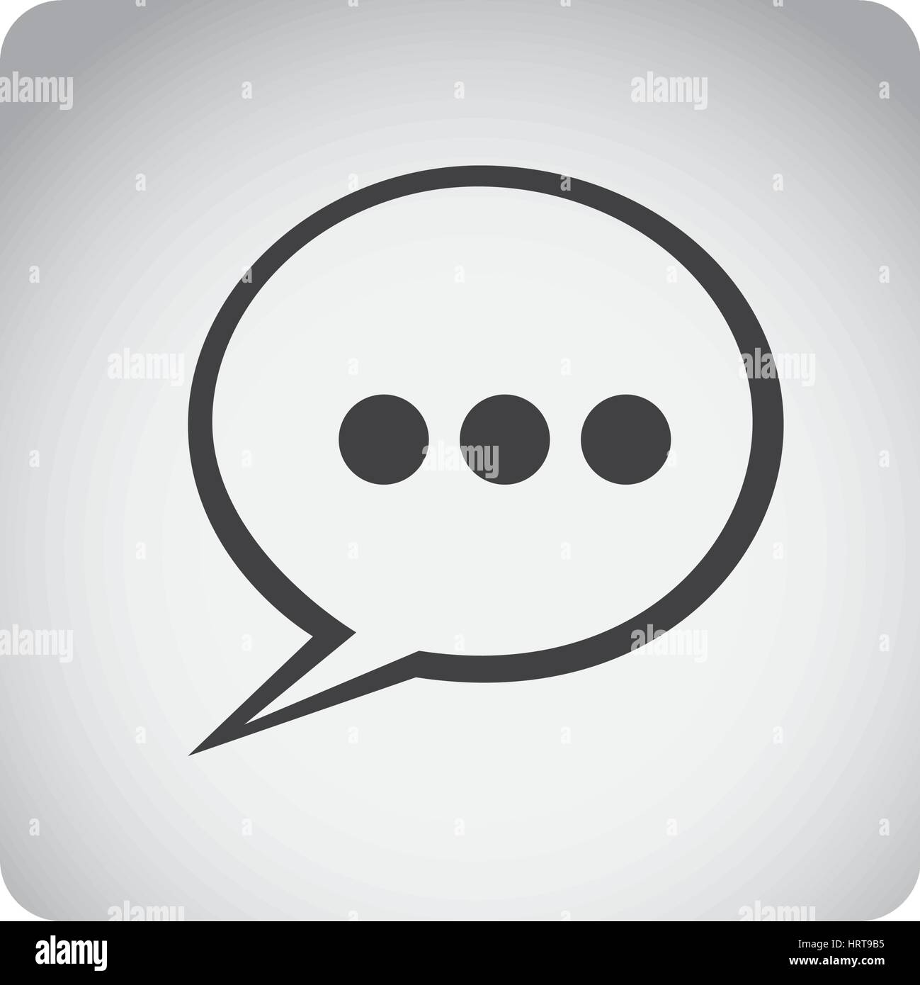 gray emblem chat bubble icon Stock Vector Image & Art - Alamy