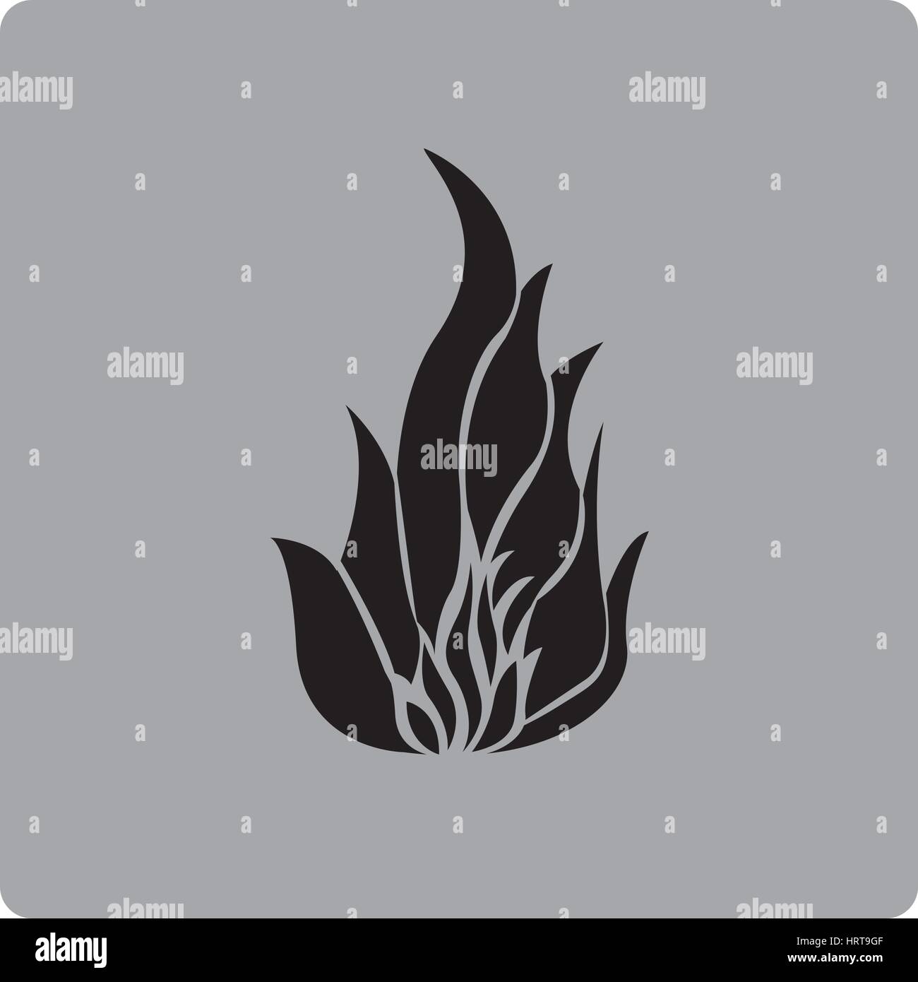 blue emblem fire icon Stock Vector Image & Art - Alamy