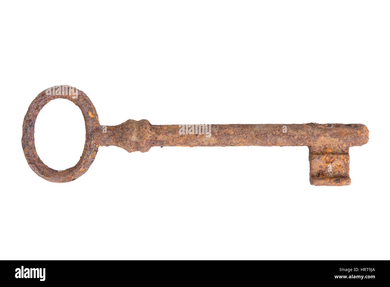 Old rusty key isolated on a white background Stock Photo - Alamy
