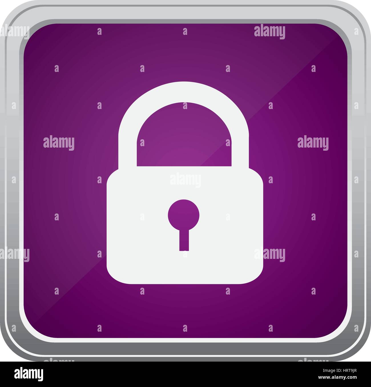 Purple lock close icon hi-res stock photography and images - Alamy