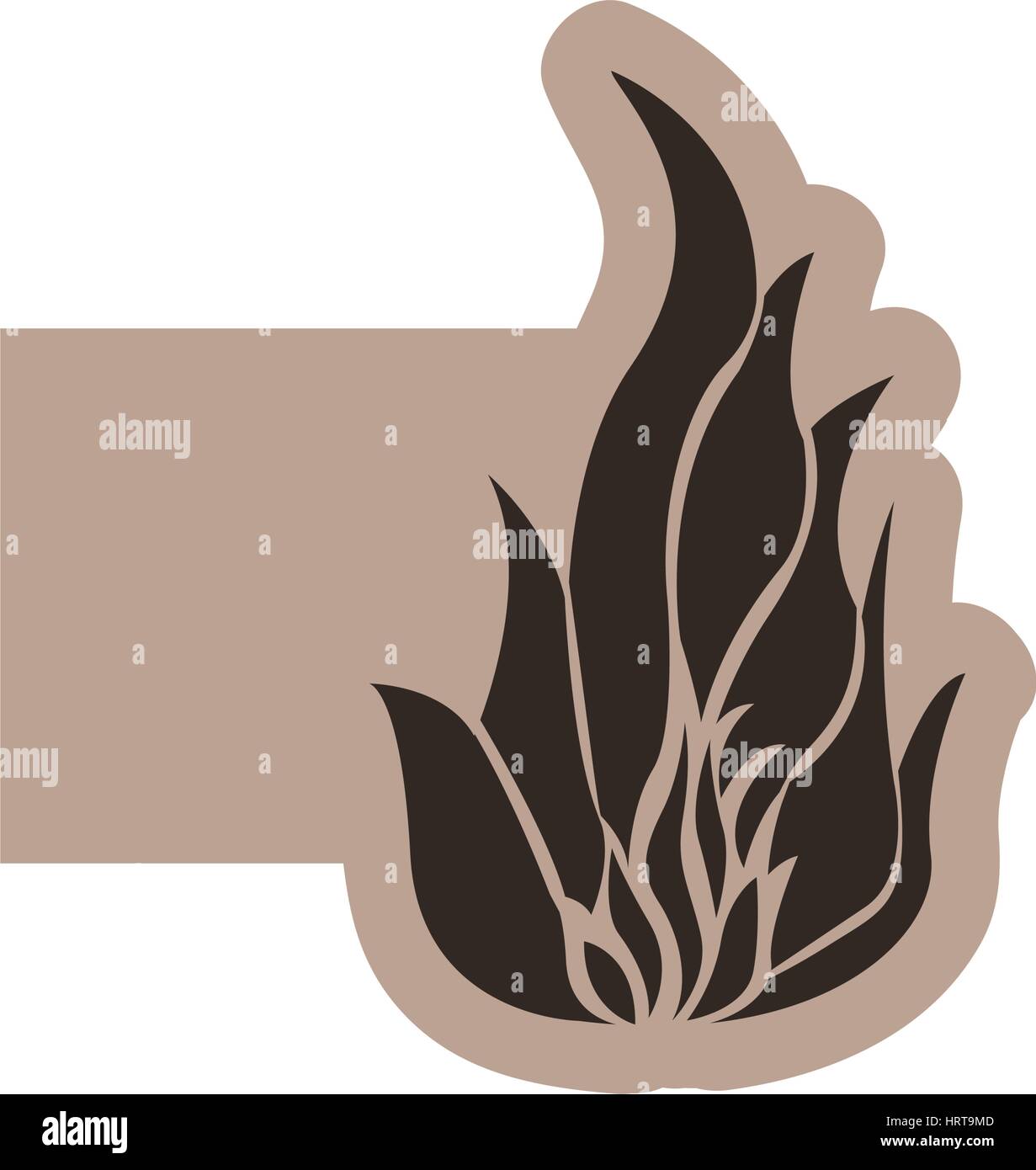 contour emblem fire icon Stock Vector Image & Art - Alamy