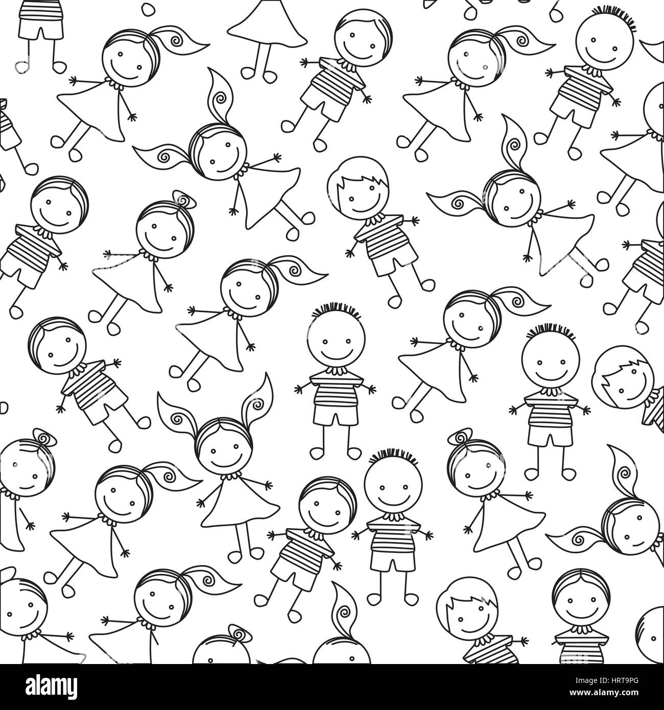 Children drawing colorful abstract Black and White Stock Photos ...