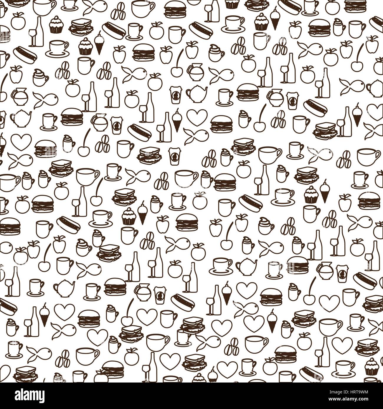silhouette pattern health food products Stock Vector Image & Art - Alamy