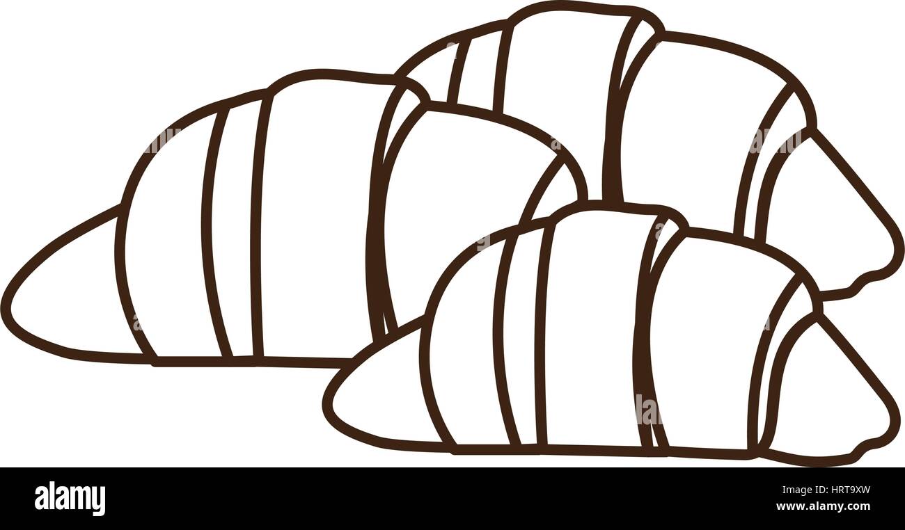 Croissant piece Stock Vector Images - Alamy