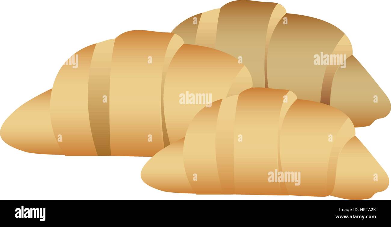 realistic picture set croissant bread icon Stock Vector Image & Art - Alamy