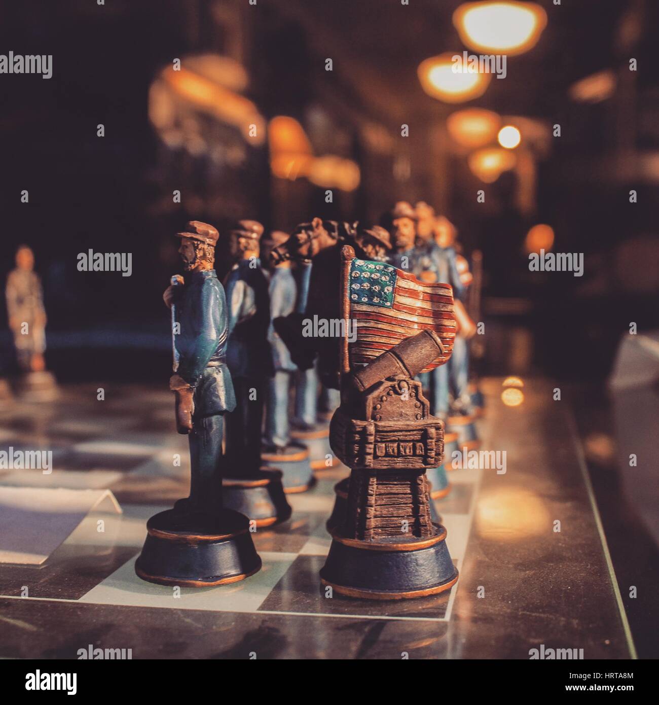Colonial Chess Pieces Stock Photo - Alamy