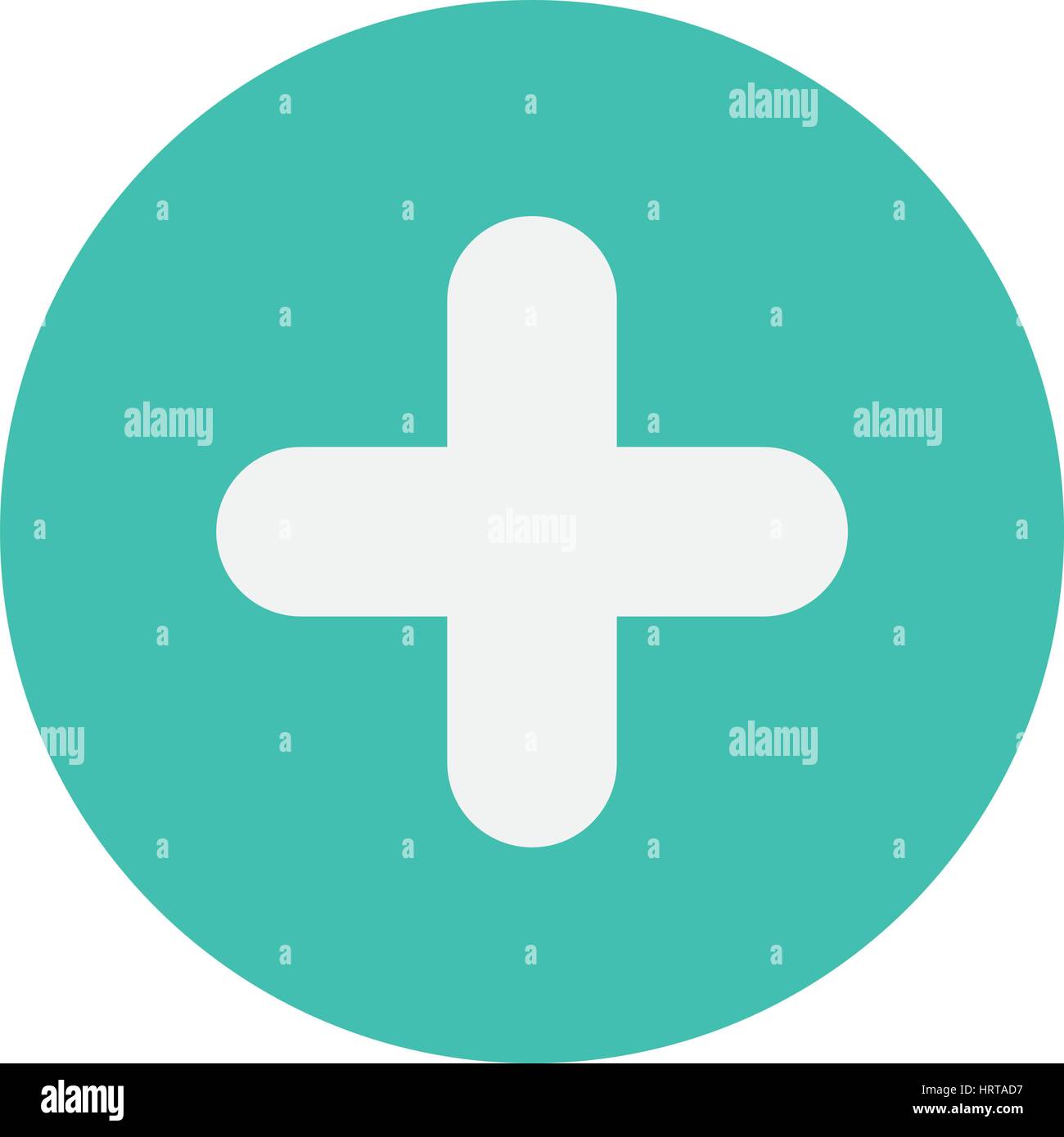 Color Circle With Plus Icon Stock Vector Image And Art Alamy