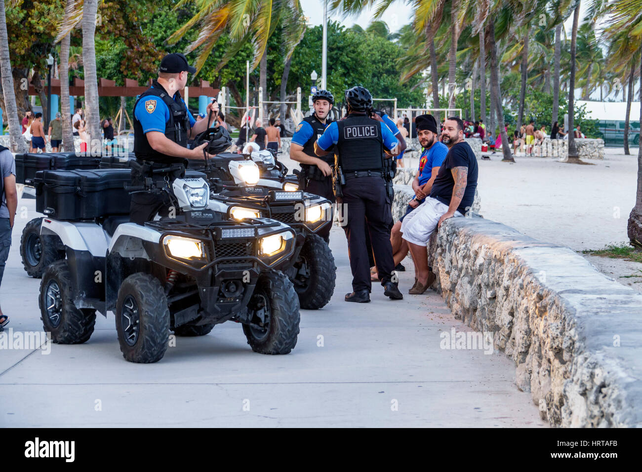 Miami Beach Florida Lummus Park Miami Beach Police Department Atv
