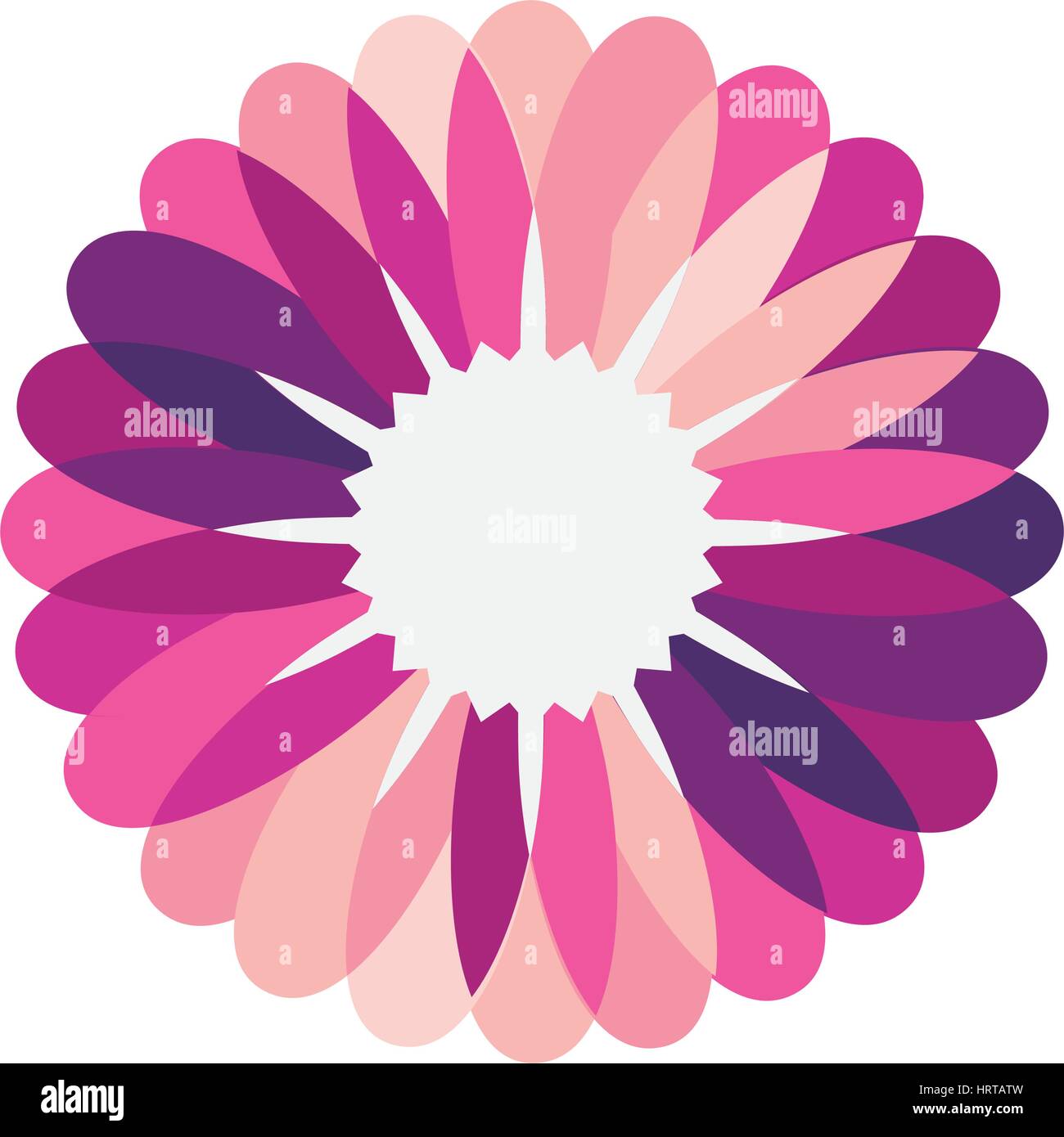 Central circular flower Stock Vector Images - Alamy