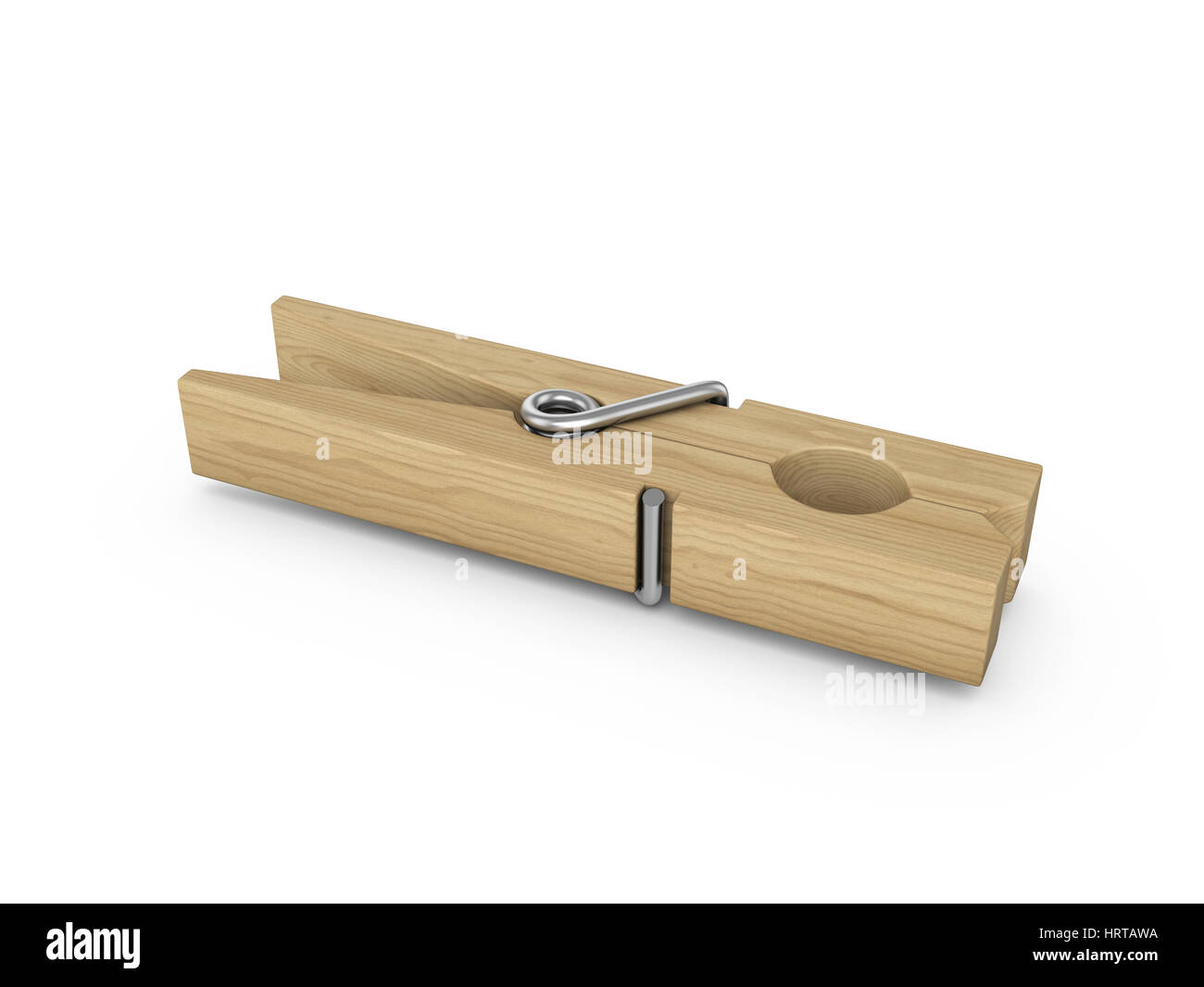 Peg on a white background. 3d illustration Stock Photo - Alamy