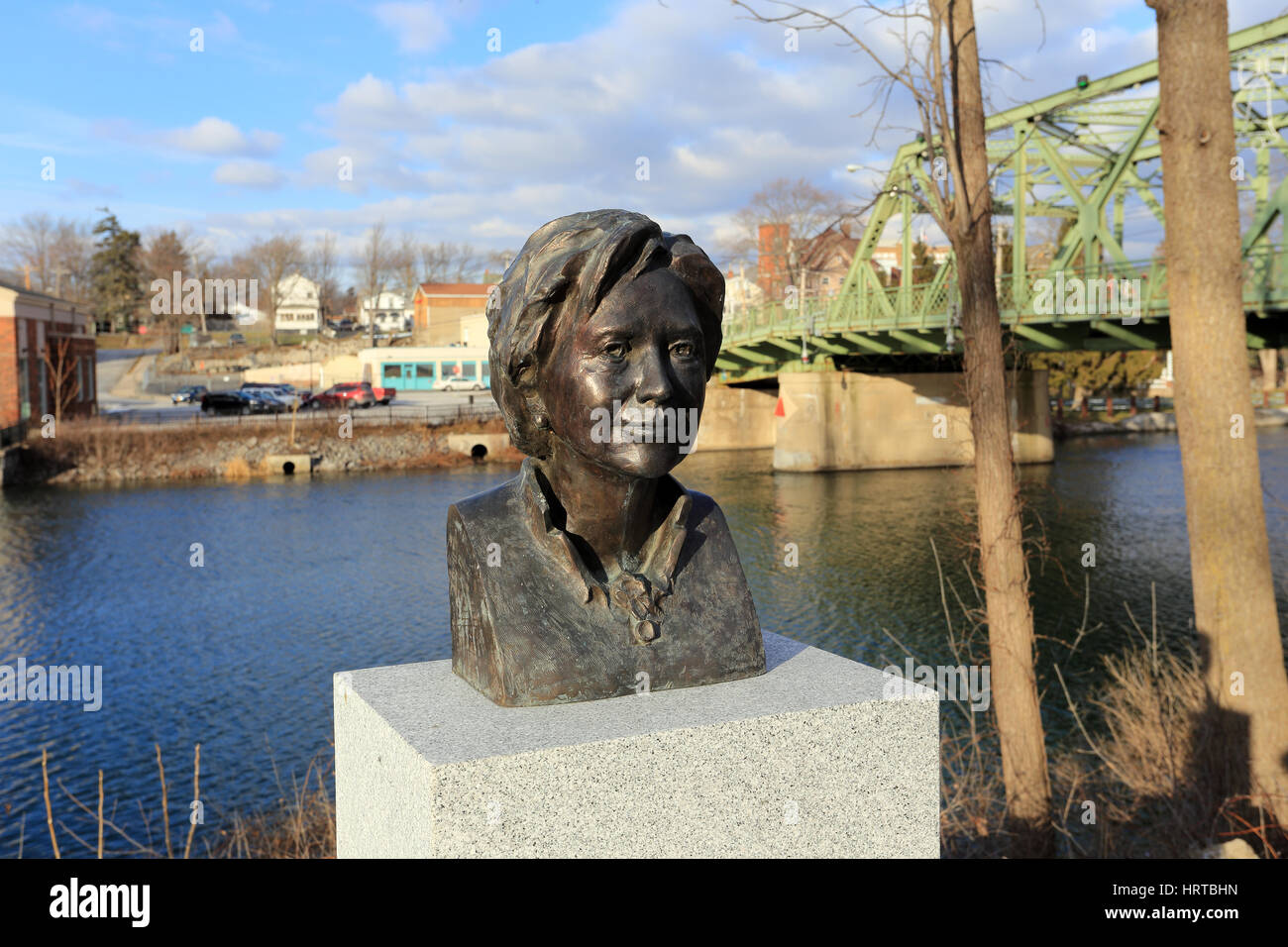 Bust of Hillary Clinton on the Ludovico sculpture trail Seneca Falls ...