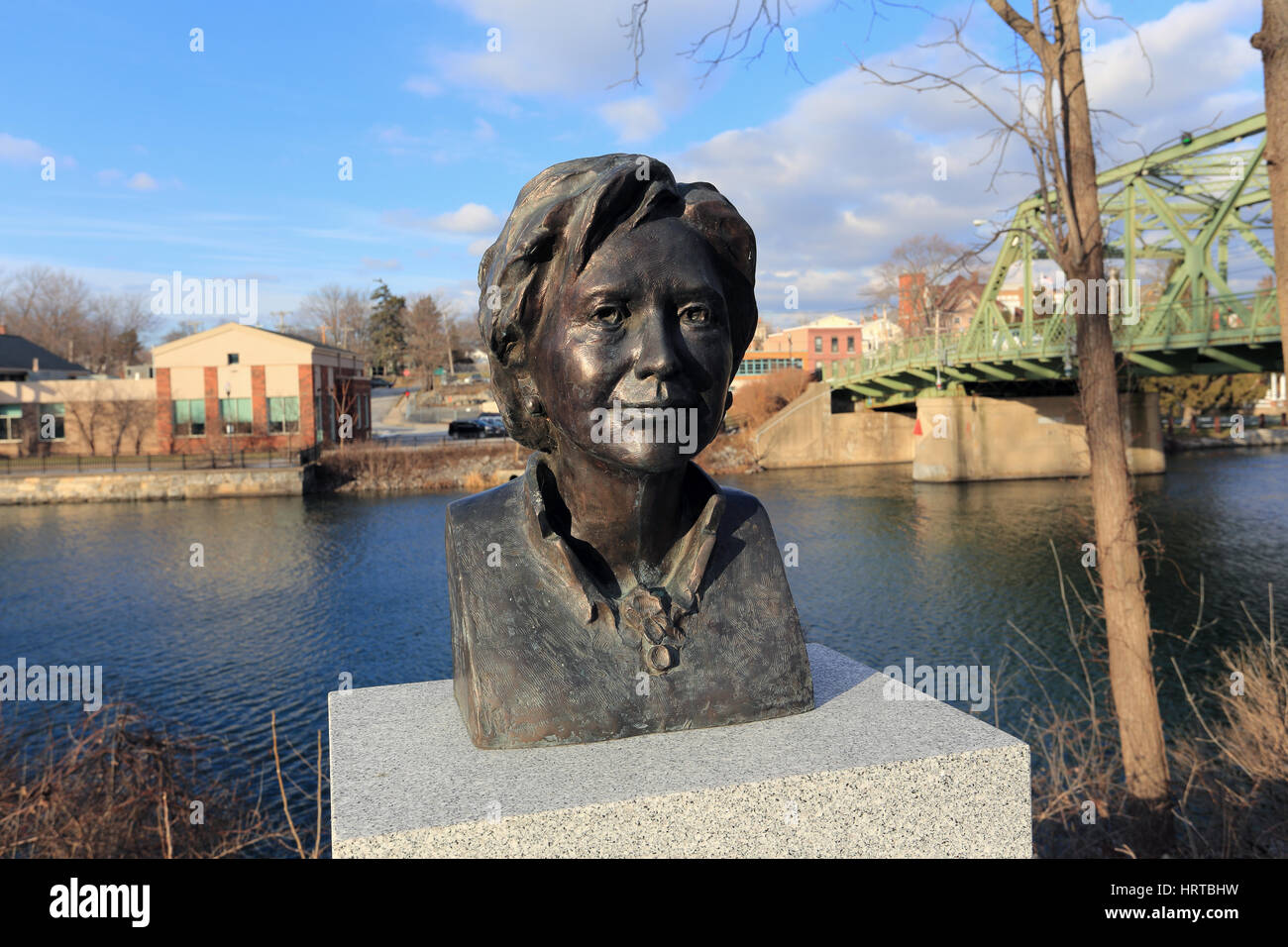 Bust of Hillary Clinton on the Ludovico sculpture trail Seneca Falls ...