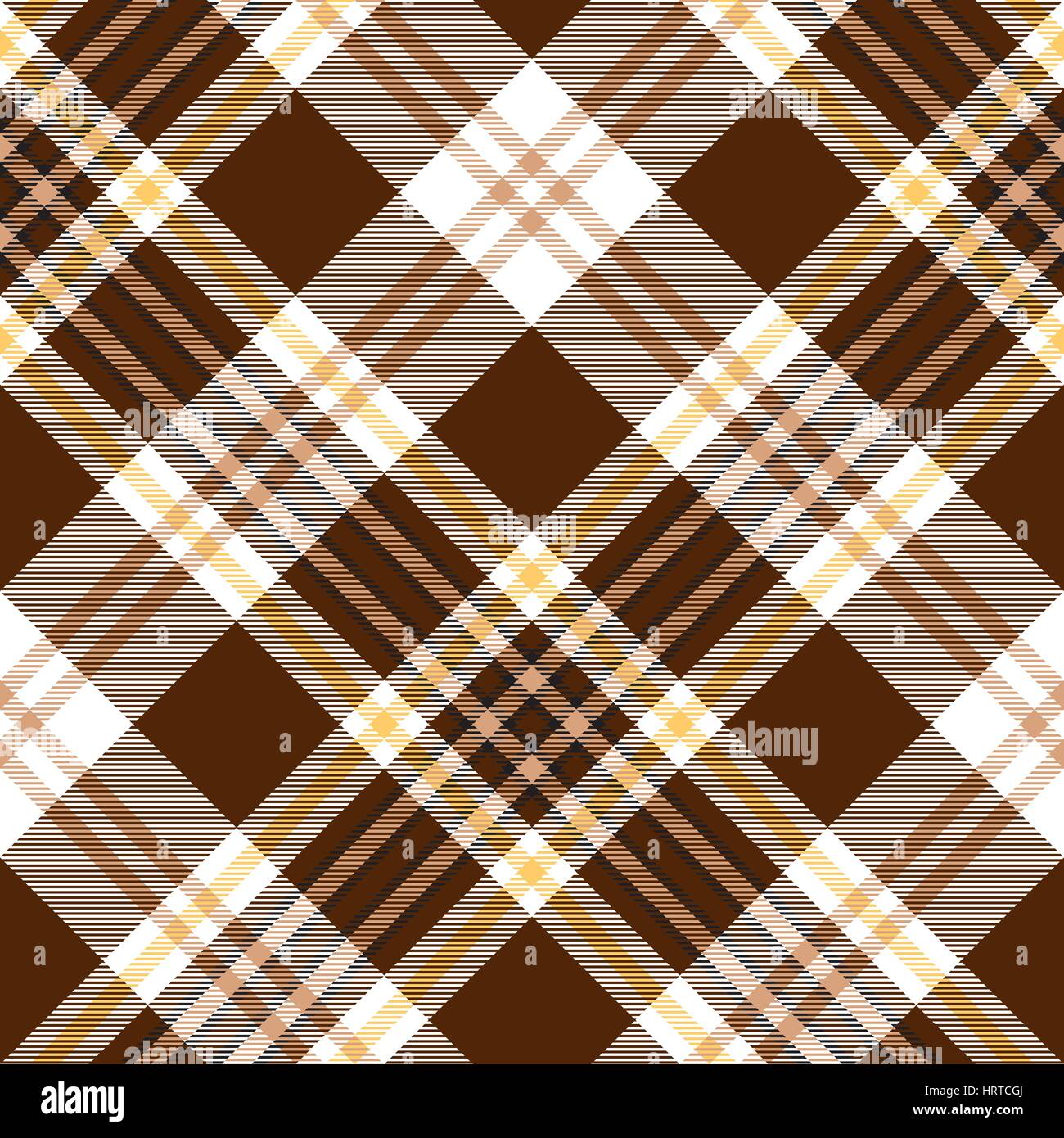 Check brown beige textile seamless pattern. Vector illustration Stock ...