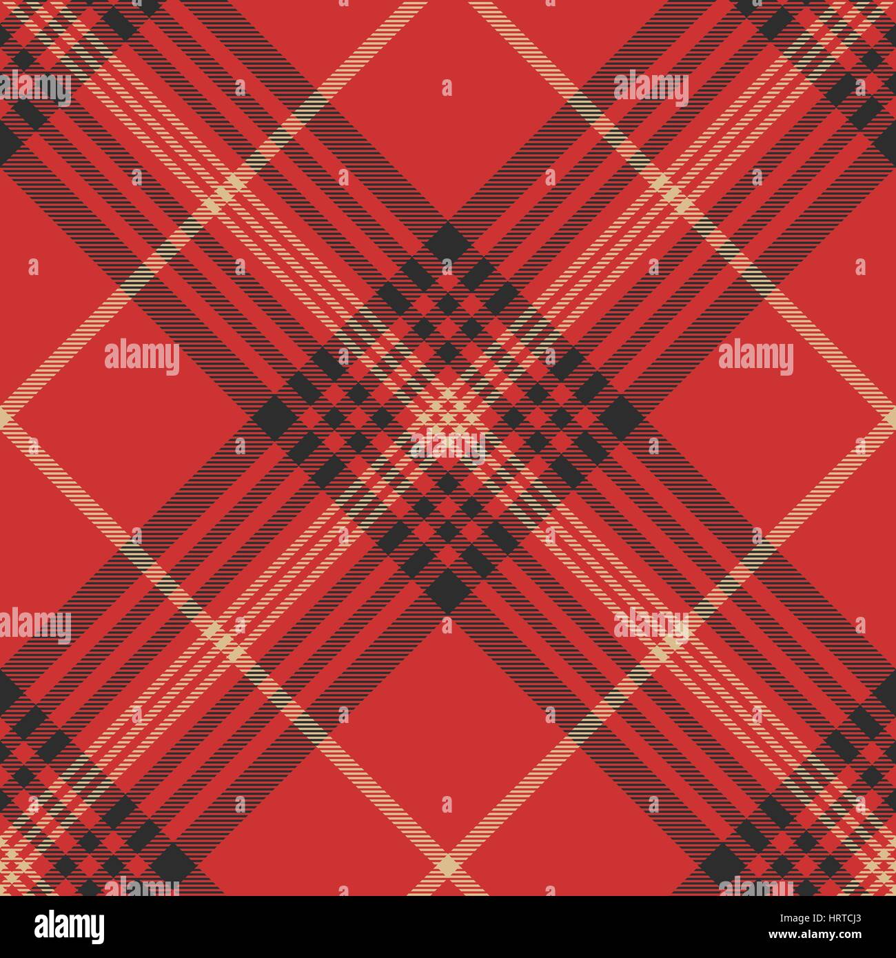 Check red tartan seamless pattern. Vector illustration Stock Vector ...