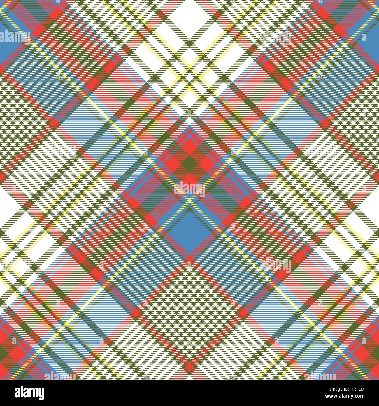 Coloured plaid shirting diagonal seamless fabric texture. Vector ...