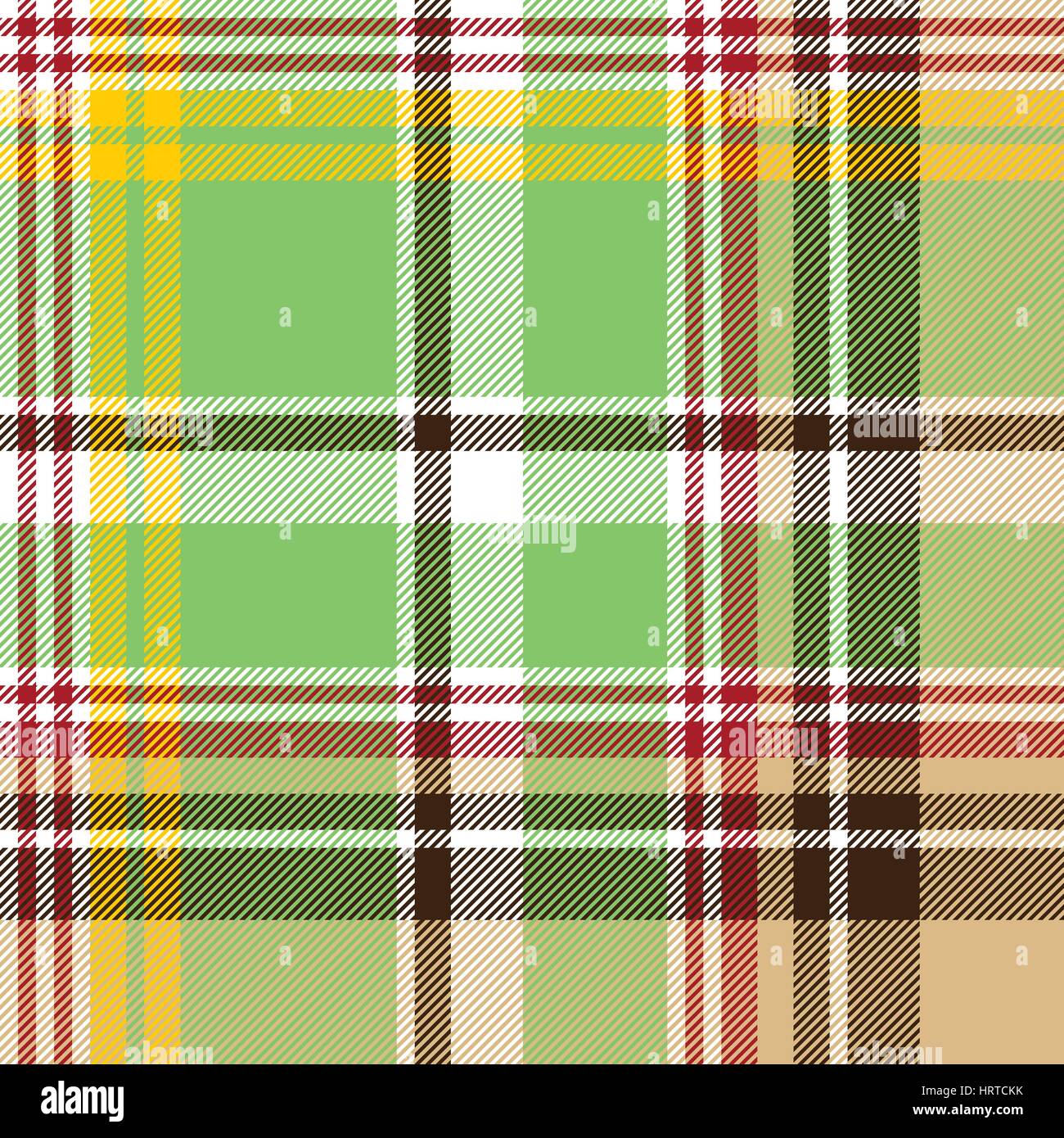 Fabric texture plaid green madras seamless pattern. Vector illustration ...