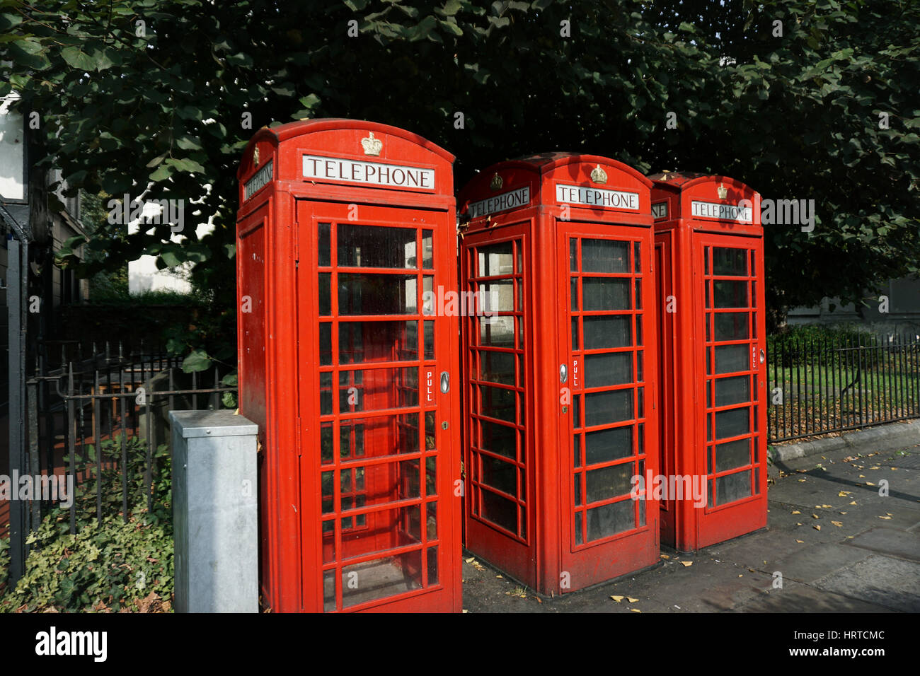 Telephone Box Cabin Communication Kiosk Retro Stock Photo - Alamy