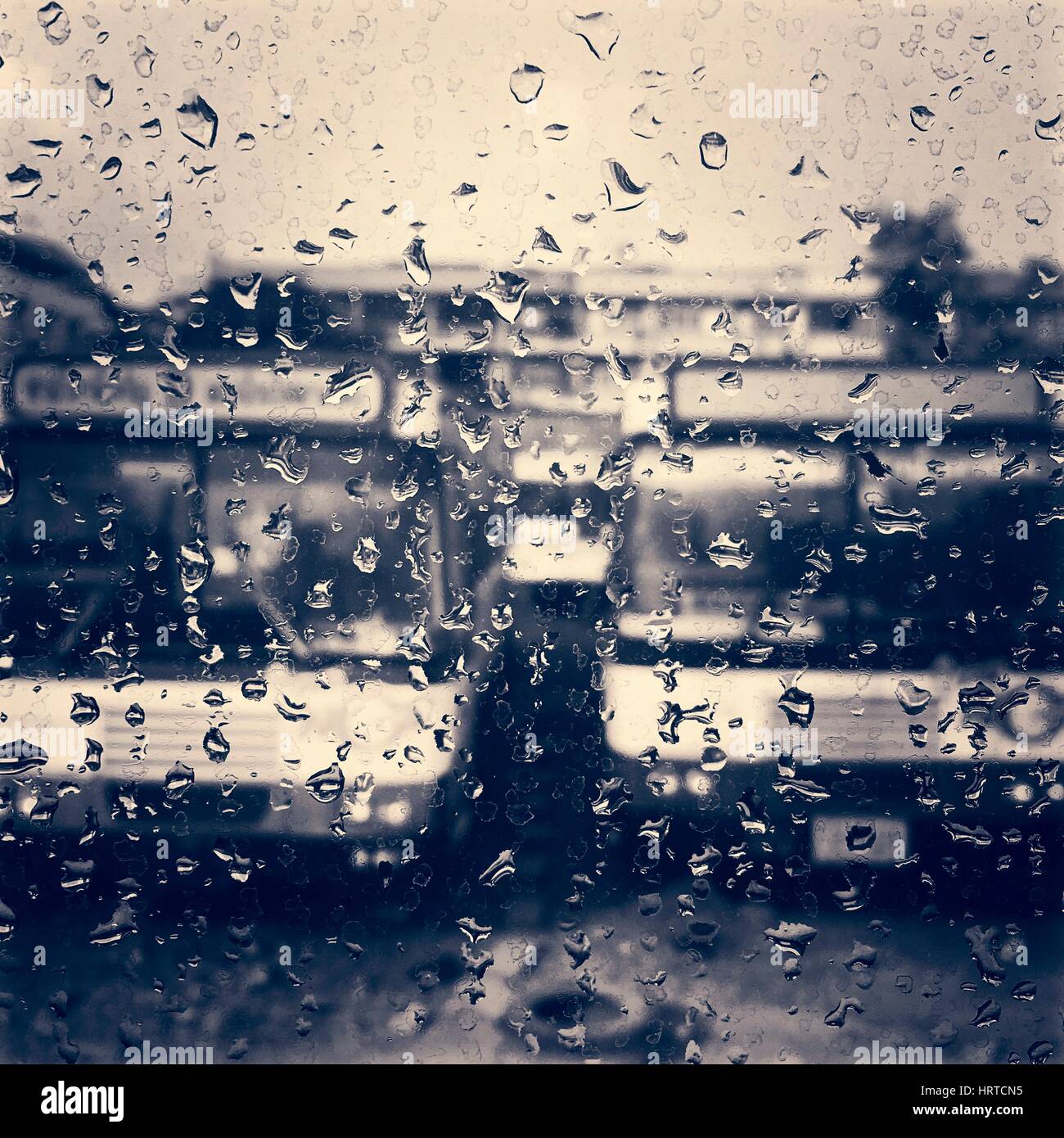 Raindrop Abstract Aqua Bokeh Liquid Nature Weather Stock Photo - Alamy