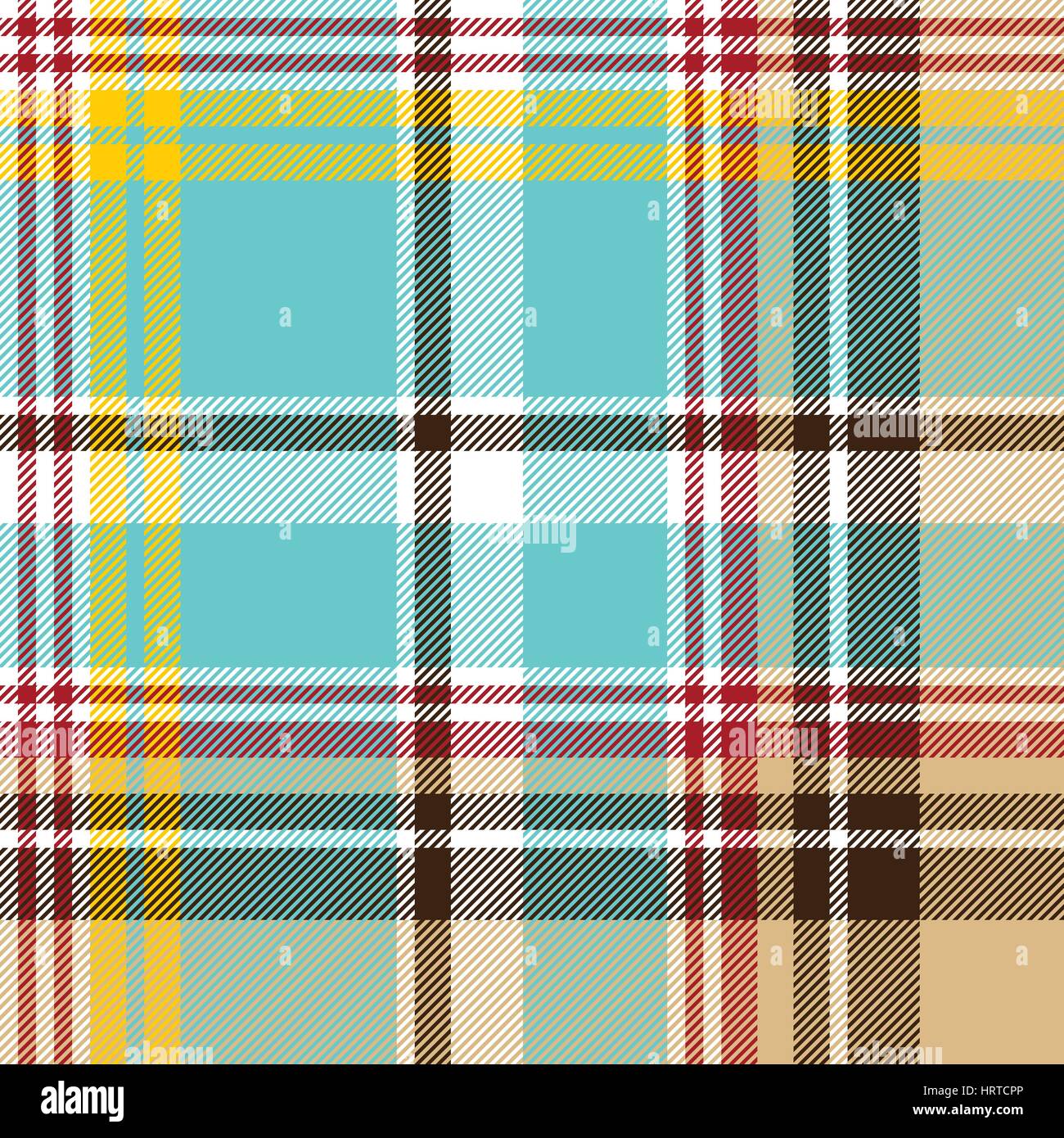Seamless fabric texture plaid blue madras. Vector illustration Stock ...