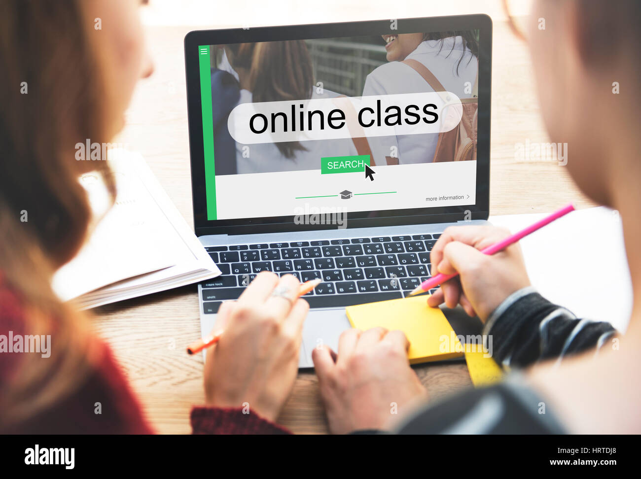 Distance learning online search interface Stock Photo - Alamy