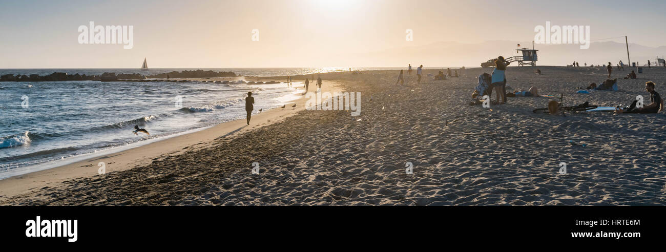 Beach Day is coming to an end Stock Photo - Alamy