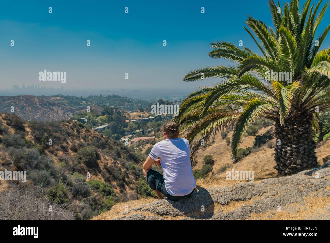 Overlooking Los Angeles Stock Photo - Alamy
