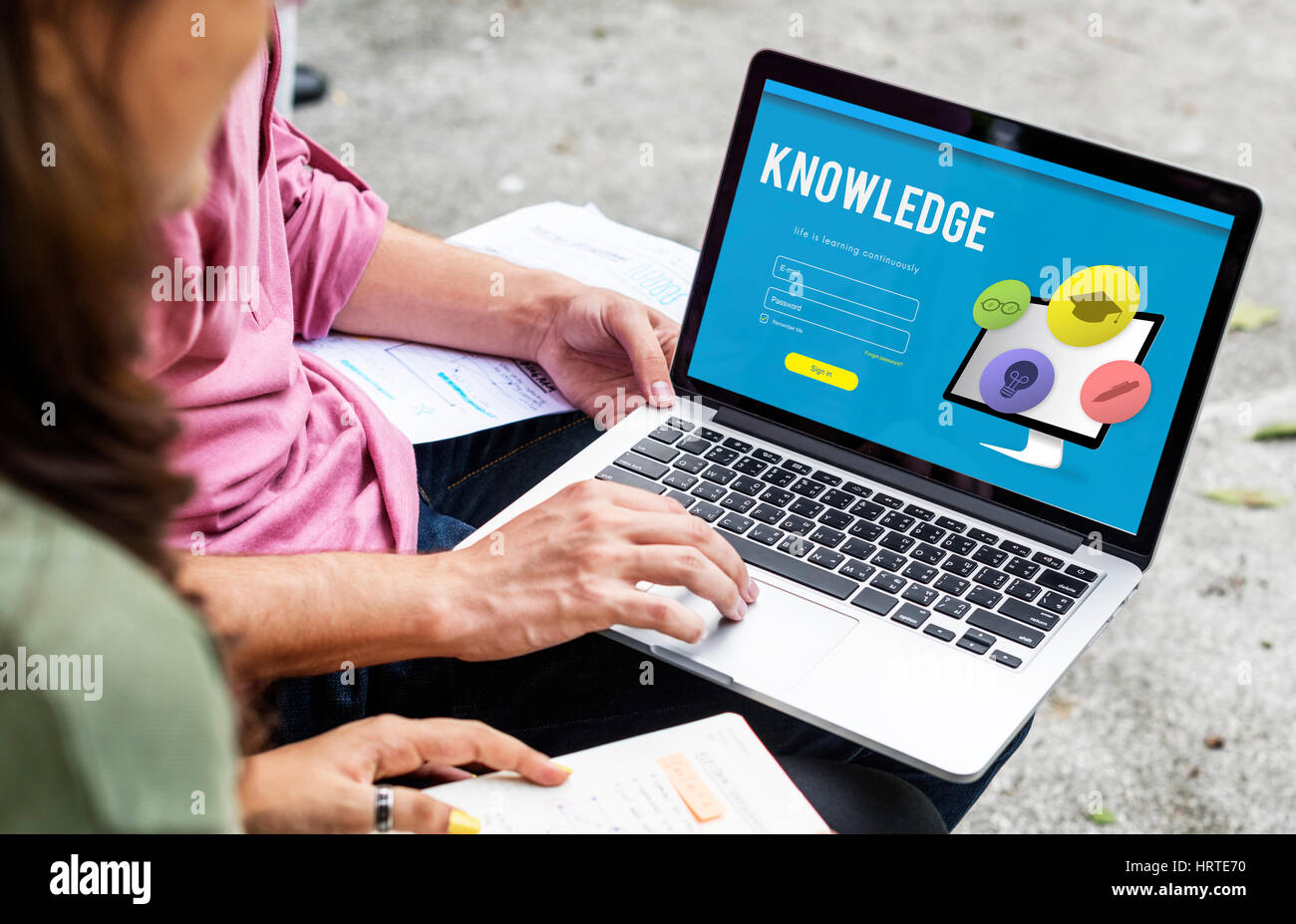 Training Study Knowledge E-learning Concept Stock Photo - Alamy