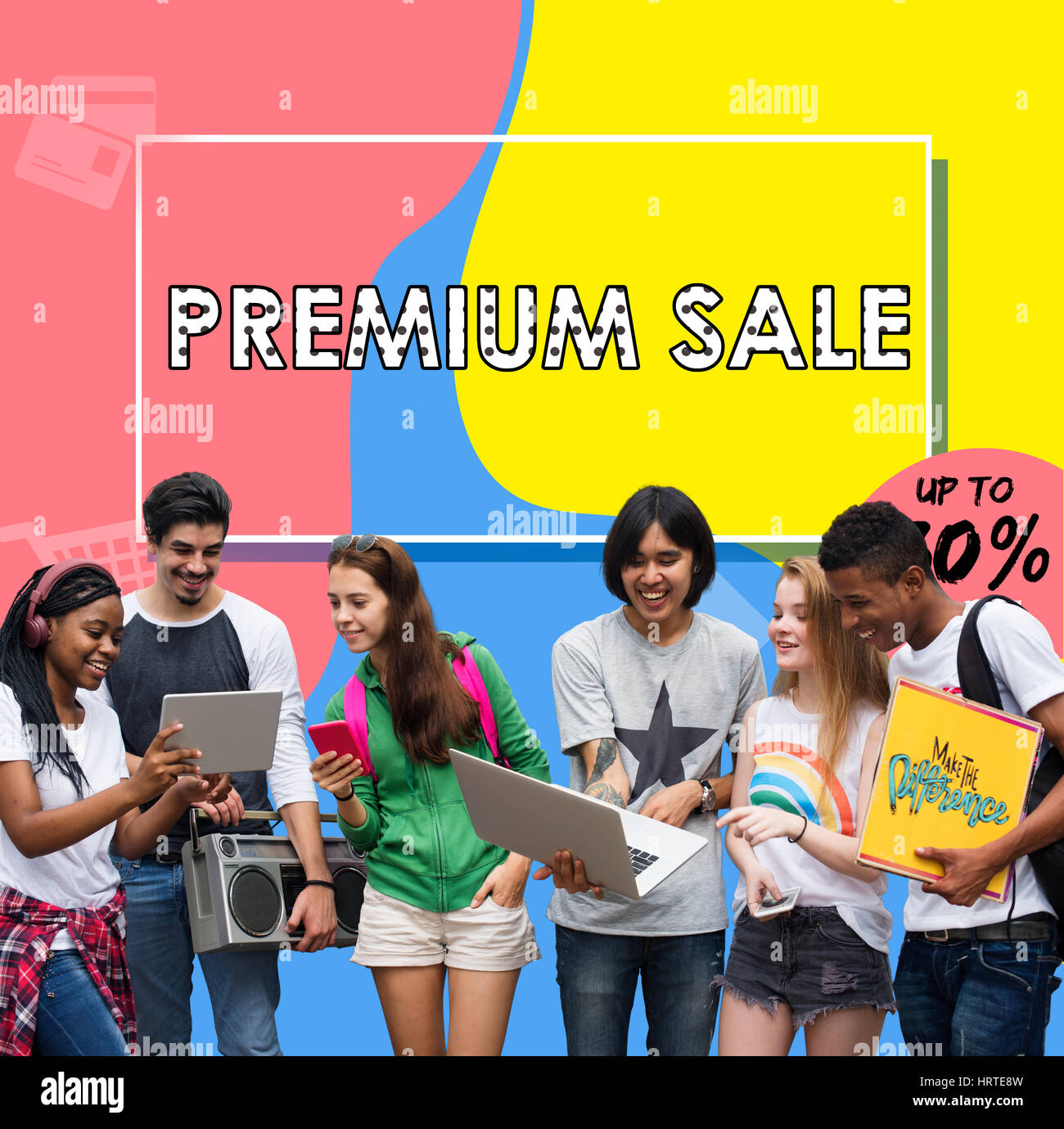 Online shopping promotion sale interface Stock Photo - Alamy
