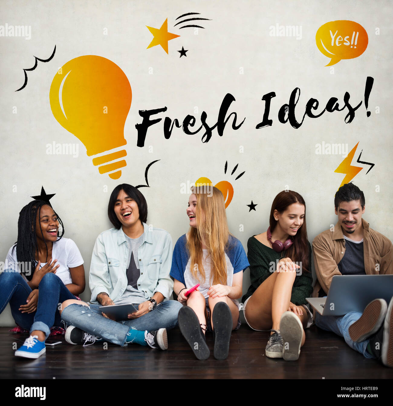 Inspiration Creative Ideas Brainstorming Concept Stock Photo - Alamy