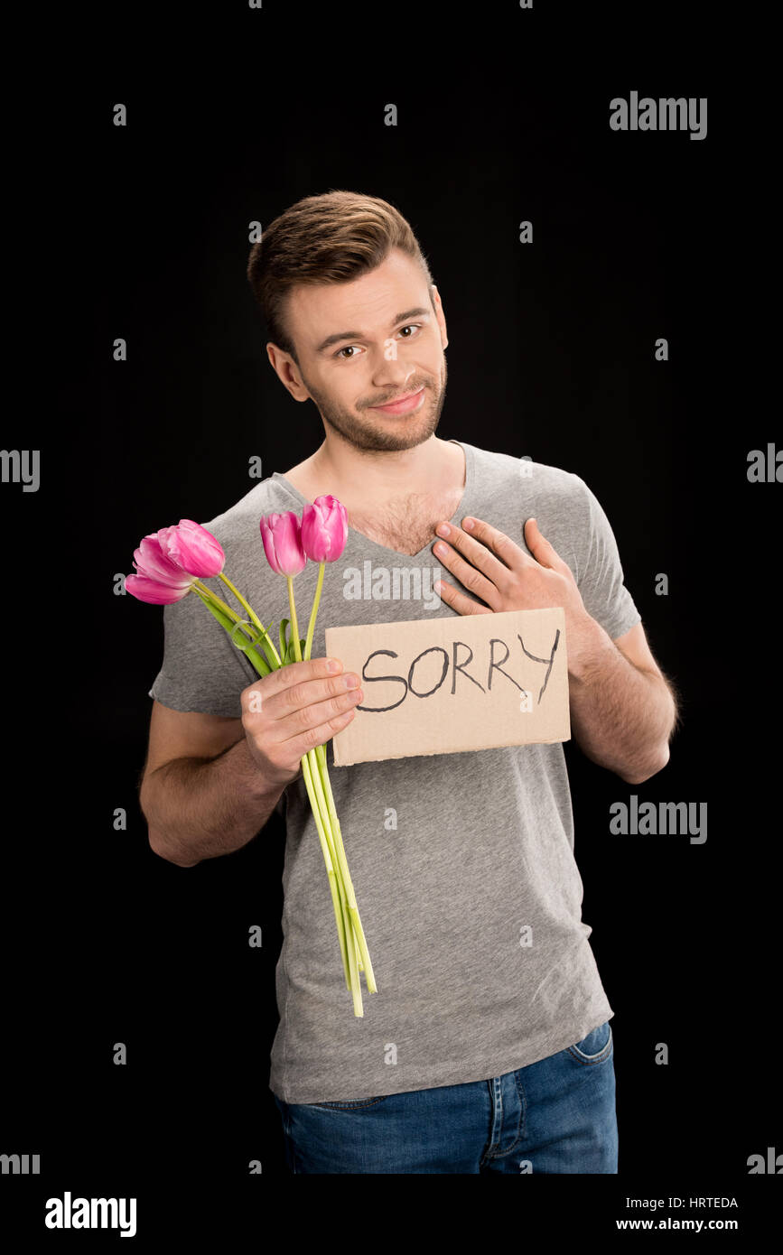 Sorry man hi-res stock photography and images - Alamy