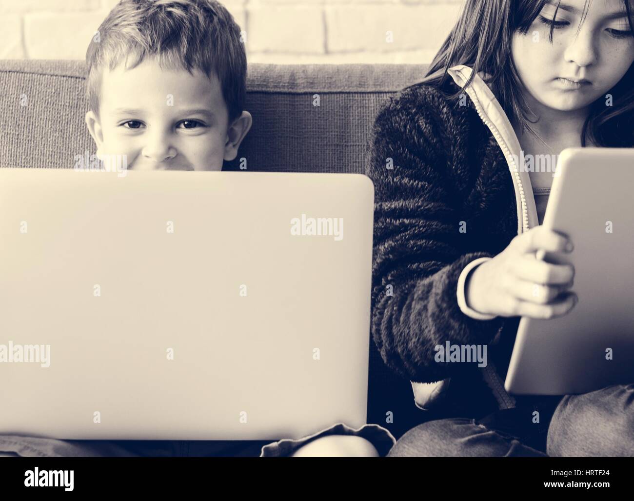 Brother sister sibling connection hi-res stock photography and images ...