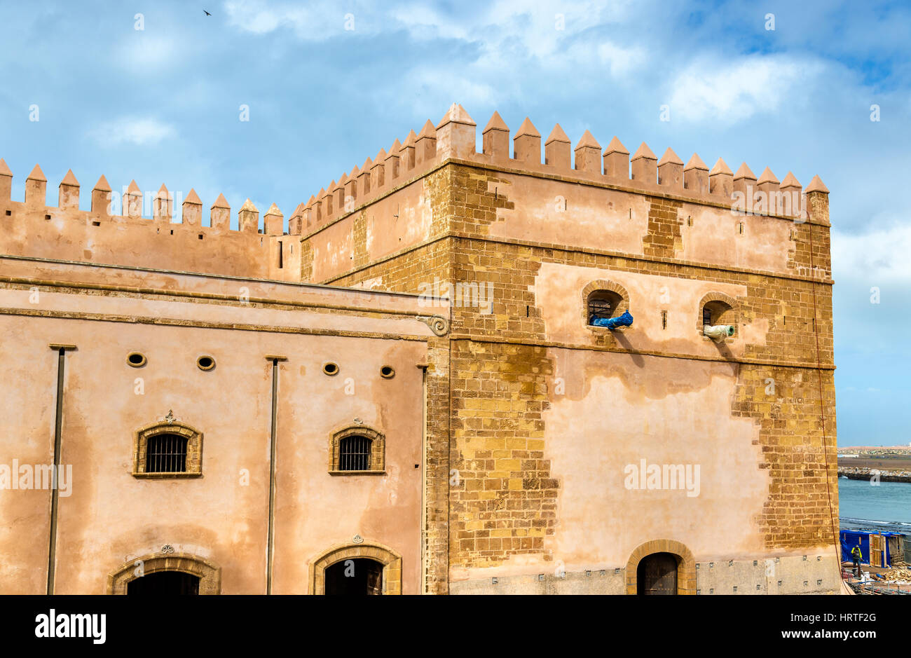 Fortifications of Kasbah of the Udayas in Rabat - Morocco Stock Photo ...