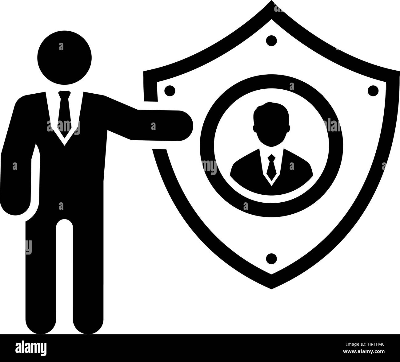Businessman logo Black and White Stock Photos & Images - Alamy