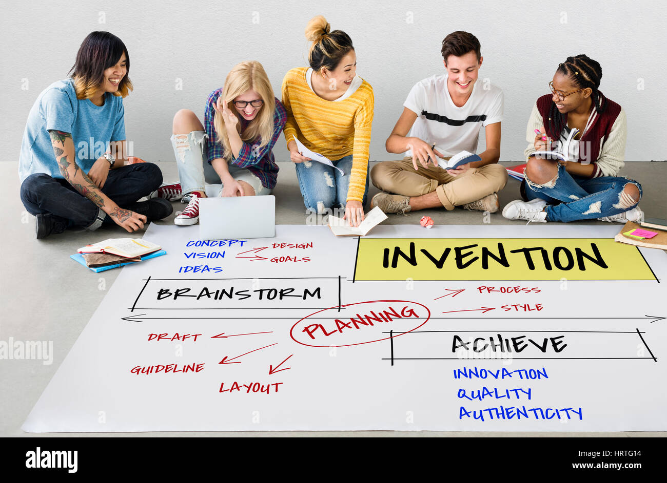 Creativity Chart Diagram Analysis Icon Stock Photo - Alamy