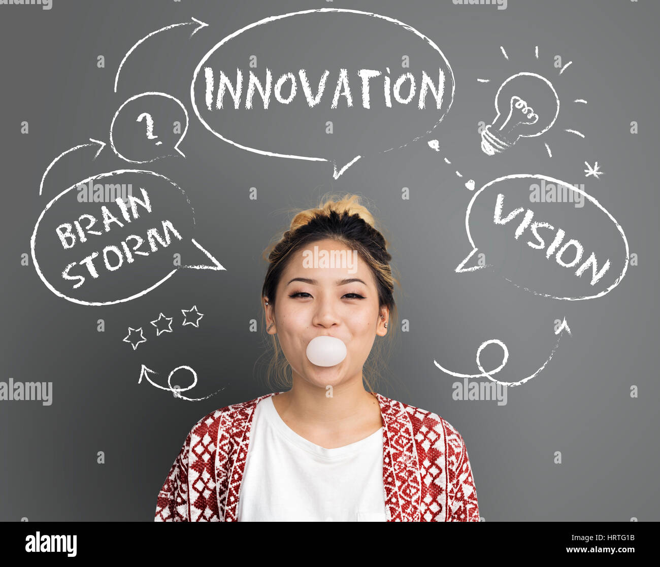 Inspiration Creative Ideas Brainstorming Concept Stock Photo - Alamy