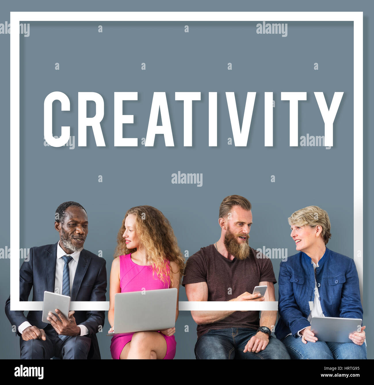 Creativity Together Idea Colorful Project Stock Photo - Alamy