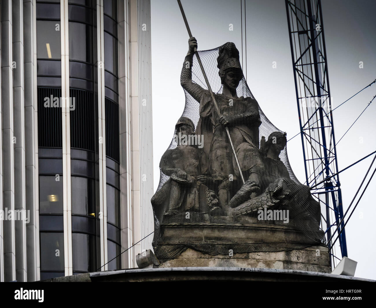 City of London Statues Stock Photo - Alamy