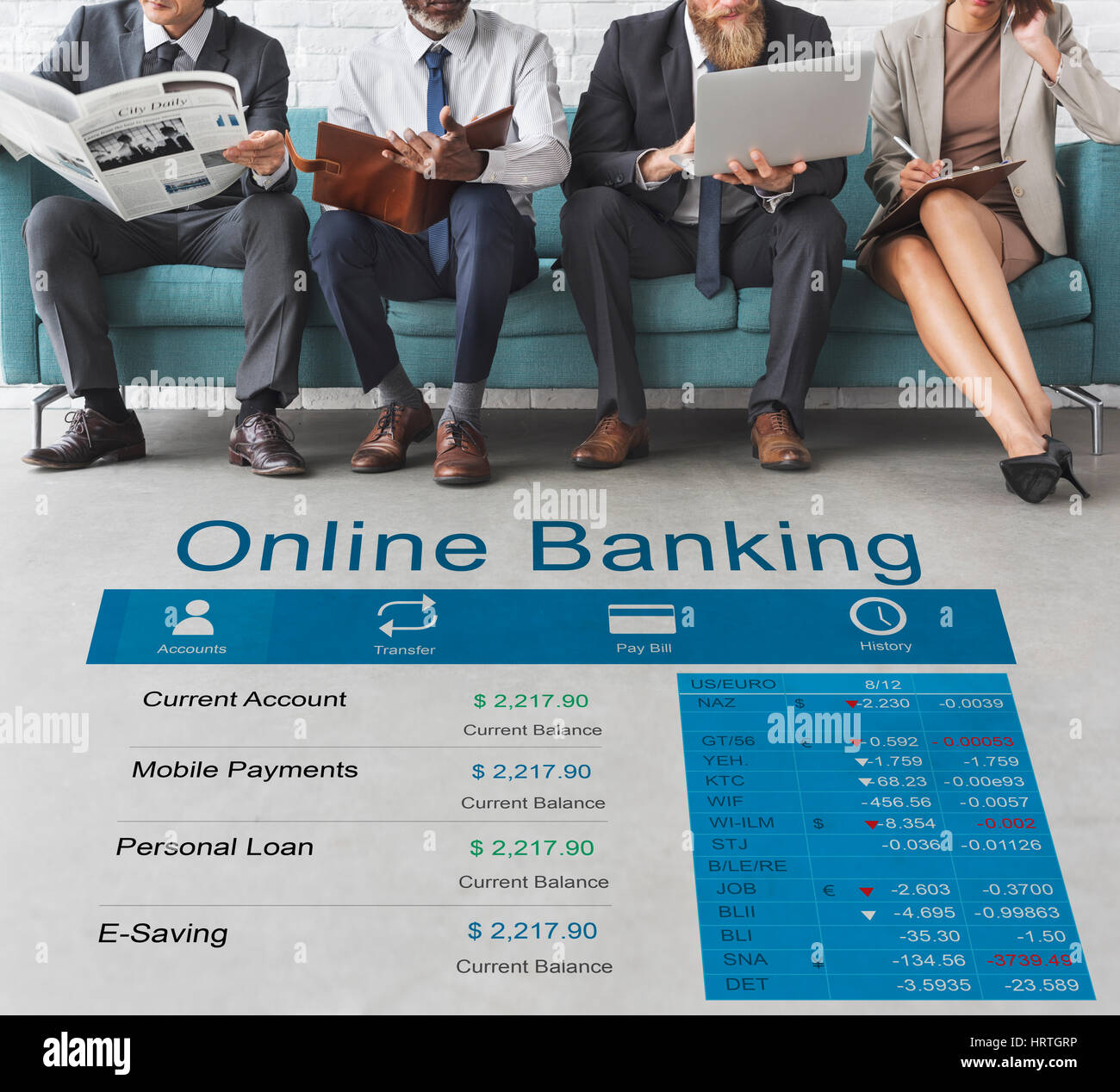 Online Banking Business Computing Internet Concept Stock Photo - Alamy